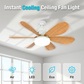 2-in-1 Smart Ceiling Fan Light – keaoza